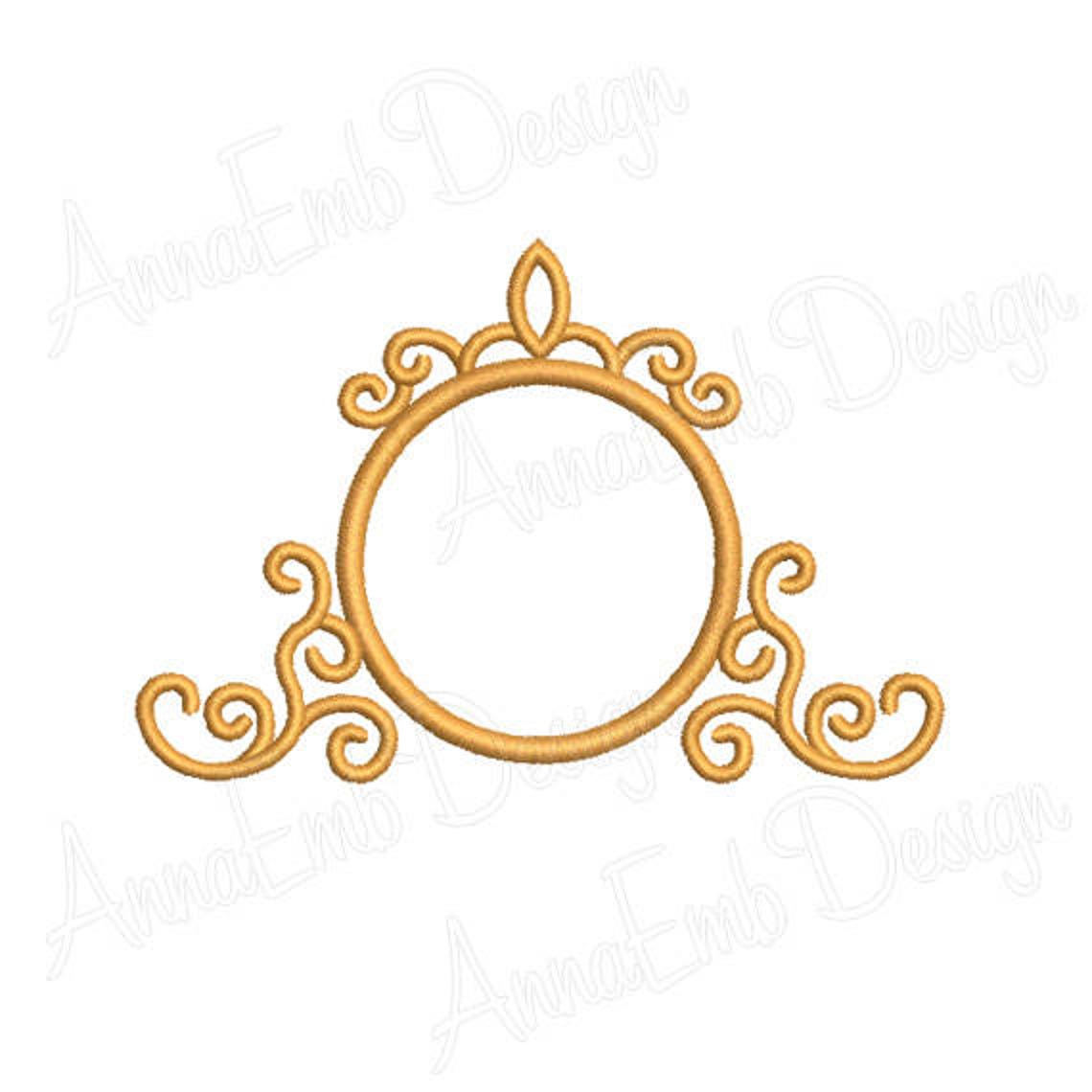 Monogram Border Applique Embroidery Design. Frame Border | Etsy