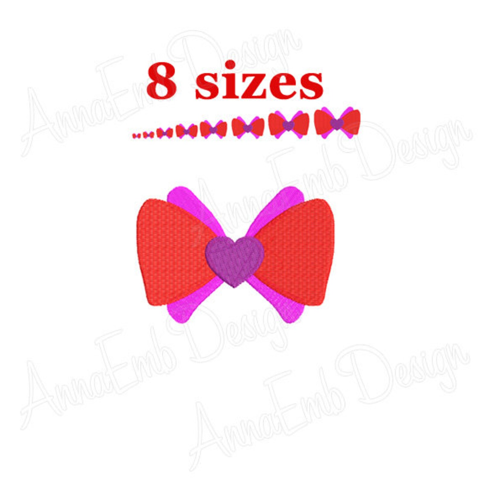 Bow Embroidery Design. Bow Mini Embroidery Design. Machine - Etsy