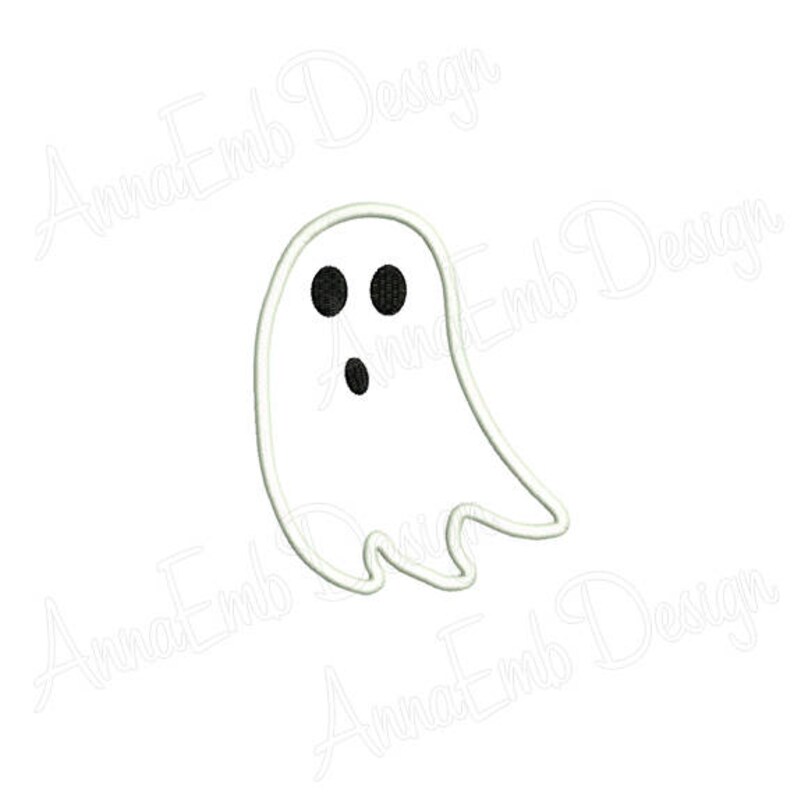 Ghost Applique Embroidery Design. Ghost Mini Embroidery - Etsy