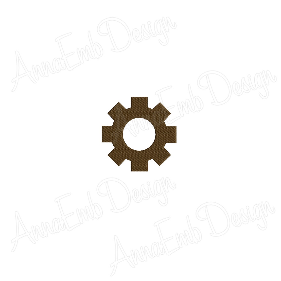 Gear Embroidery Design. Gear Cogwheel Embroidery Designs. Machine ...