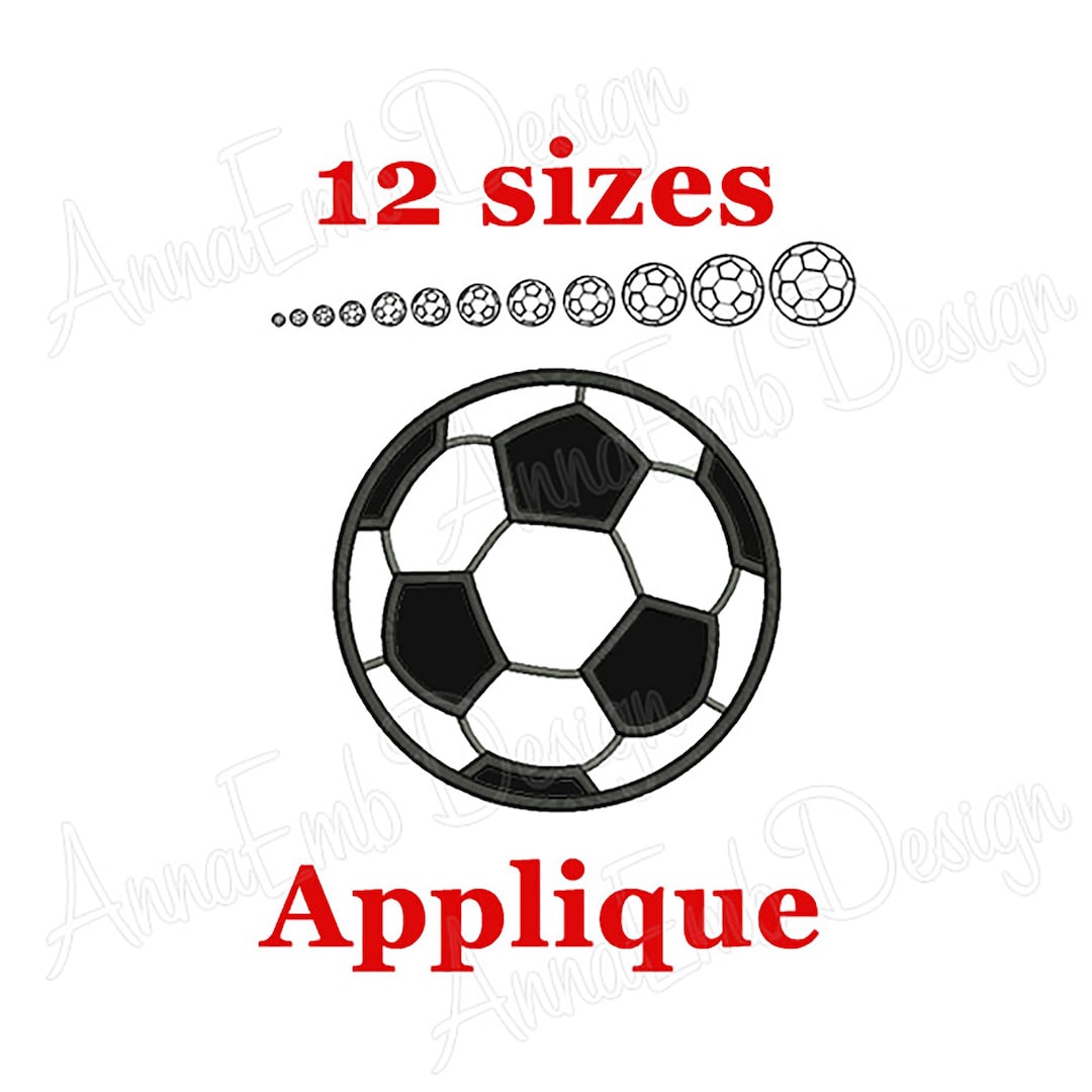 Soccer Ball Applique Embroidery Design. Machine Embroidery Design. Mini ...