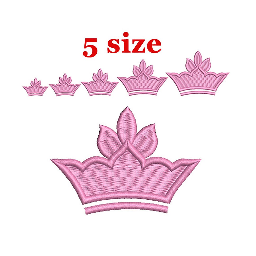 Crown Embroidery Design. Machine Embroidery Design. Tiara Embroidery ...