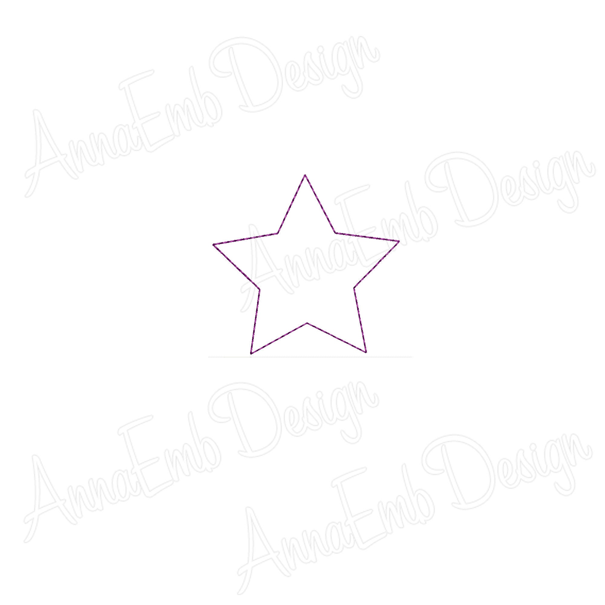 Star Embroidery Design. Machine Embroidery Design. Mini Star Embroidery ...