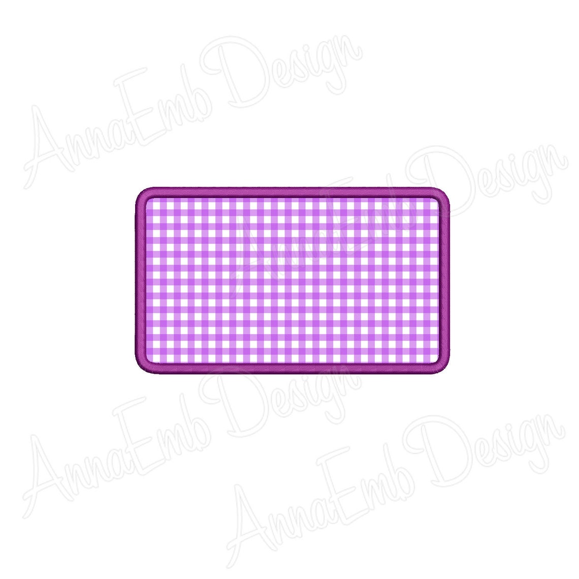 Rectangle Applique Embroidery Design. Rectangle Monogram Applique ...