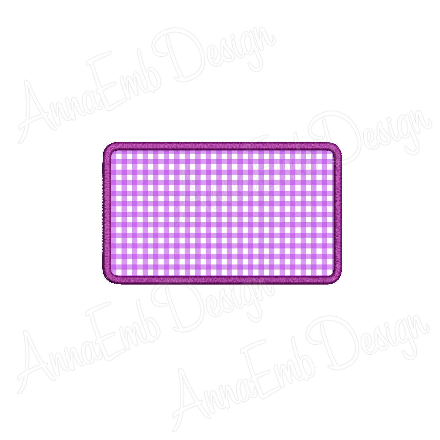 Rectangle Applique Embroidery Design. Rectangle Monogram Applique ...