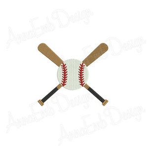 Baseball Embroidery Design. Mini Baseball Bat. Baseball Bat Embroidery ...