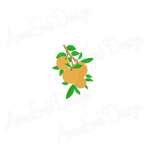 Orange Embroidery Design. Orange Mini Embroidery. Fruit Embroidery ...