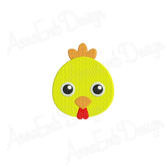 Chick Embroidery Design. Chick Silhouette. Mini Chick. Chick - Etsy