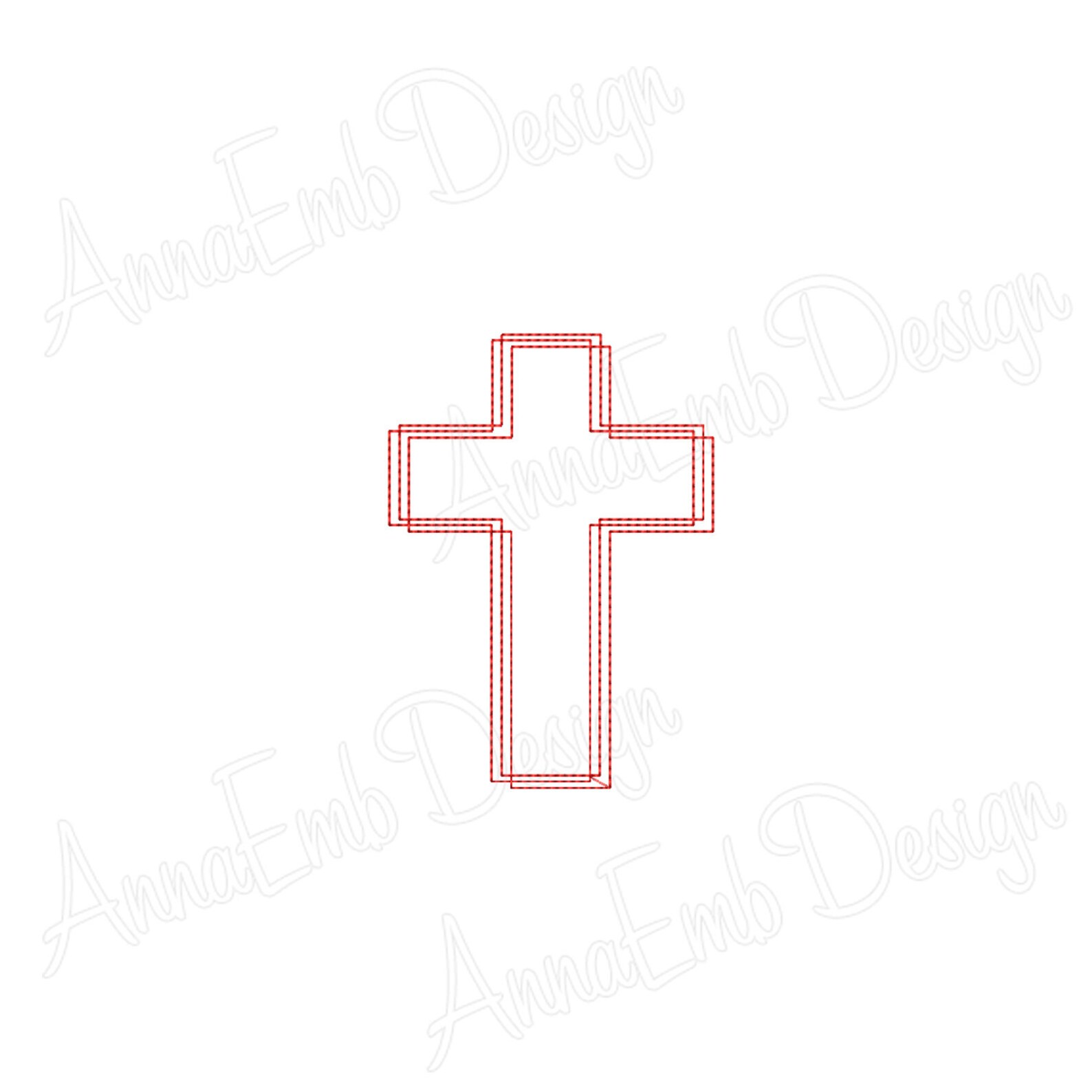 Cross Embroidery Design. Easter Cross Design. Christian Cross - Etsy