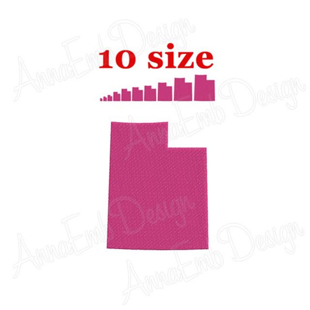 Utah Embroidery Design. Utah State Design. Machine Embroidery. Utah ...