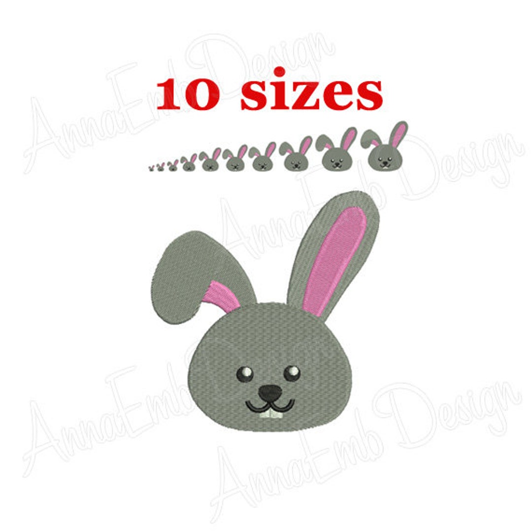 Rabbit Embroidery Design. Easter Rabbit. Easter Design. Easter Bunny ...