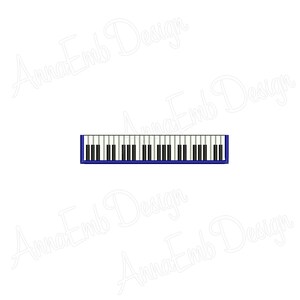 Piano Keyboard Embroidery Design. Machine Embroidery Design. Piano ...