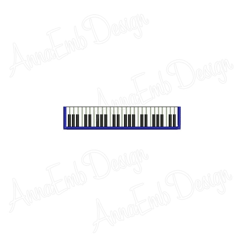 Piano Keyboard Embroidery Design. Machine Embroidery Design. - Etsy