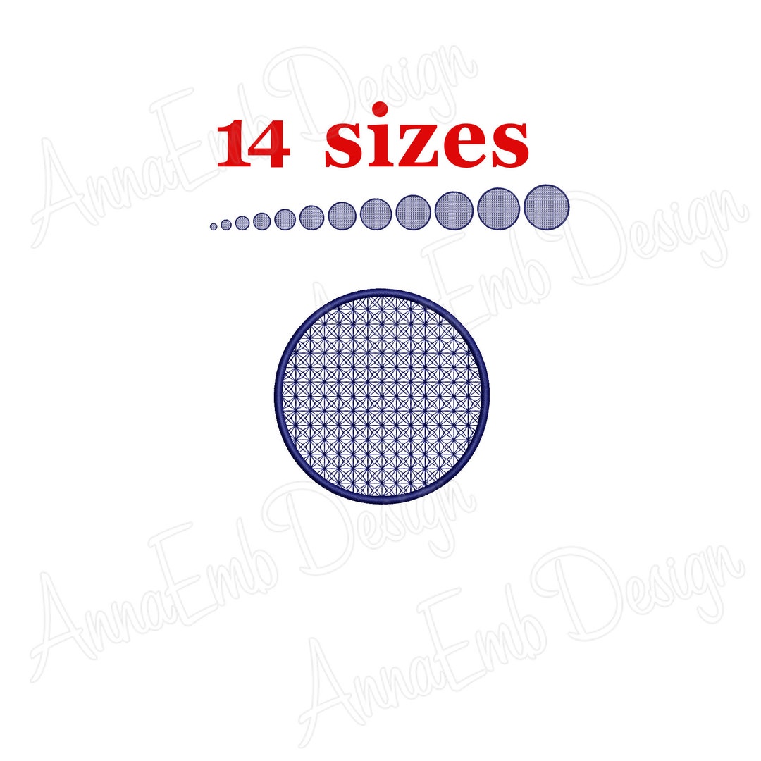 Circle Embroidery Design. Motif Circle Embroidery Design. Circle Mini ...