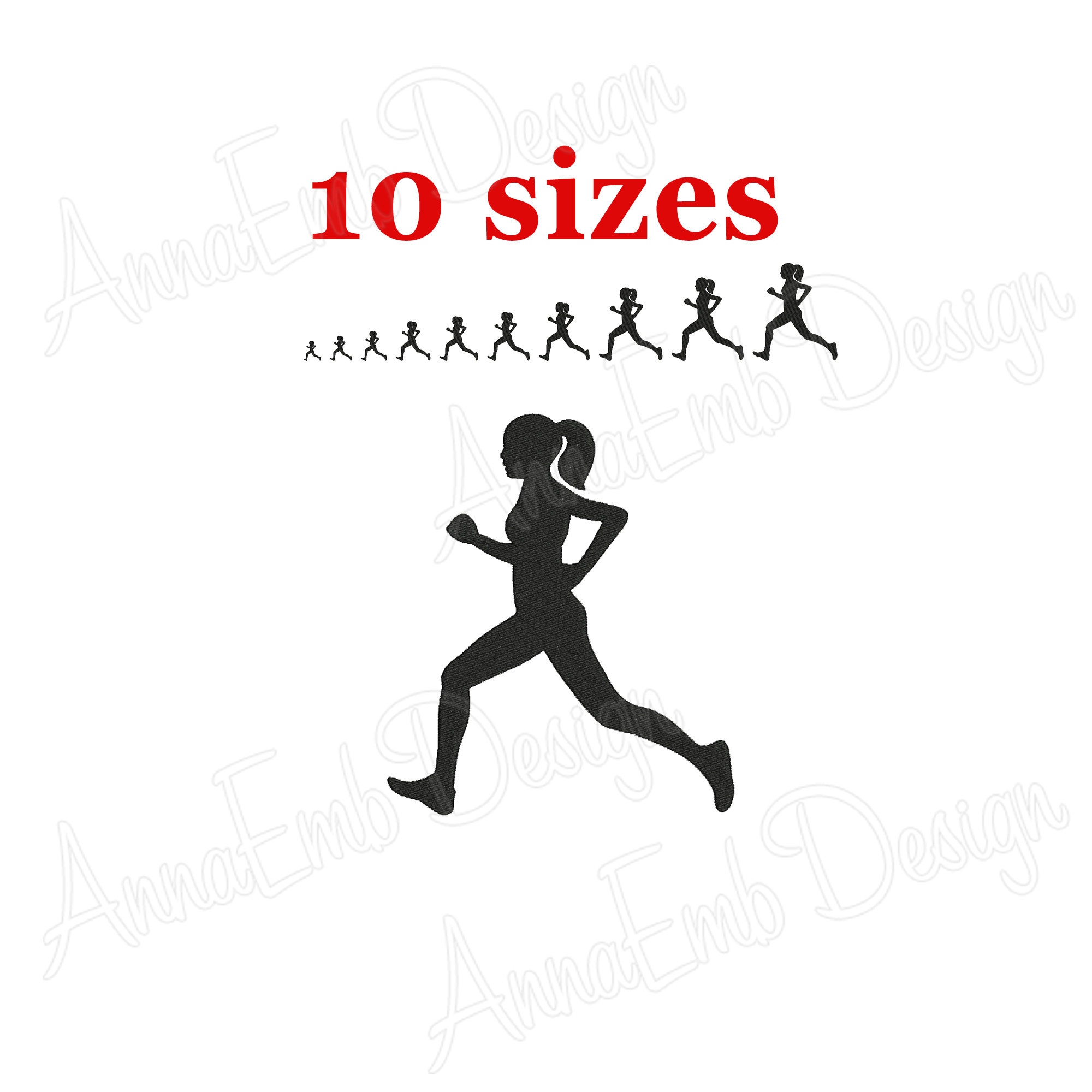 Girl Stick Figure Running