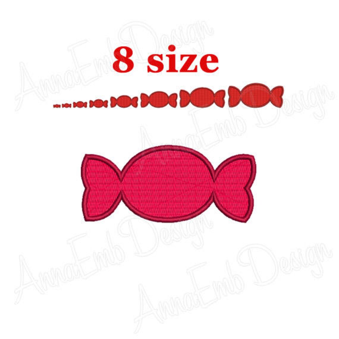 Candy Embroidery Design. Candy Mini Embroidery. Candy | Etsy