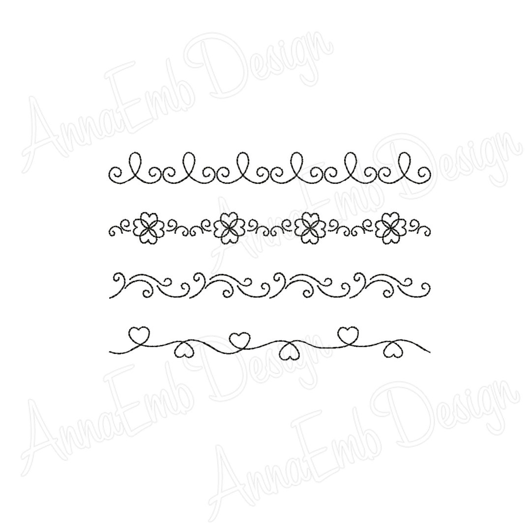 Border Embroidery Design. Machine Embroidery. Decor Borders. Frame ...