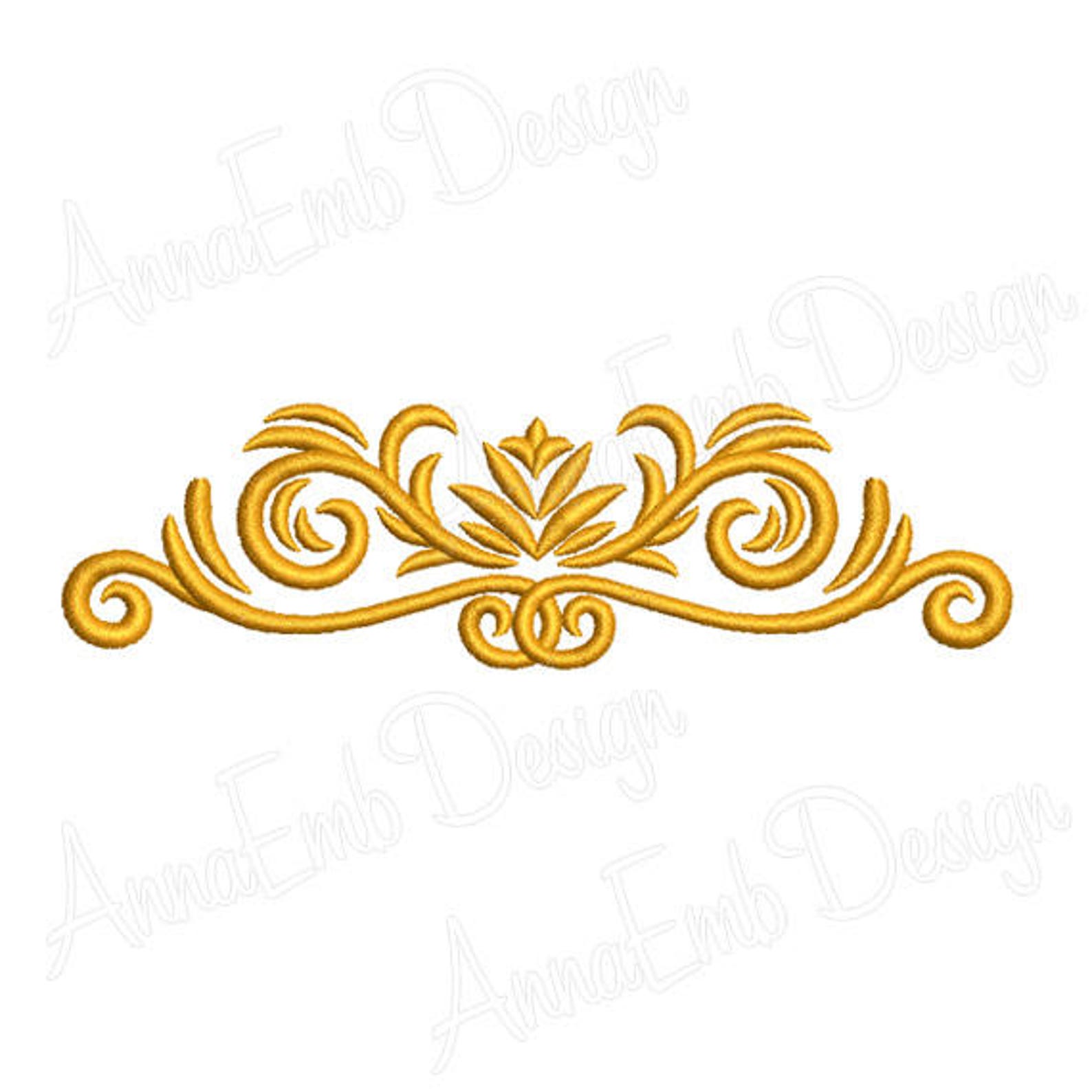 Border Embroidery Design. Machine Embroidery. Decor Borders. | Etsy