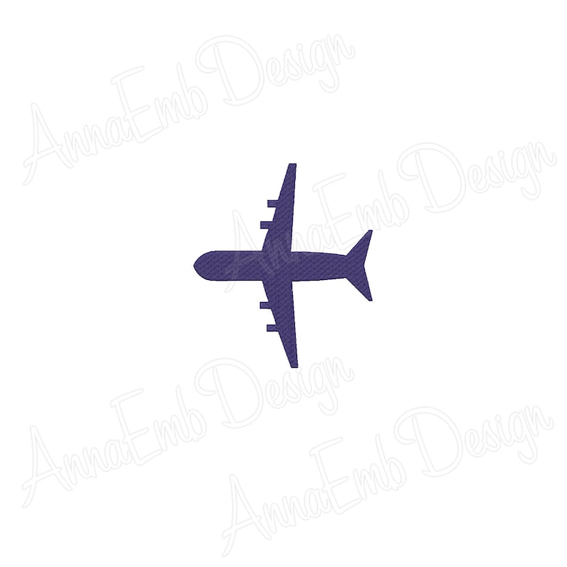 Airplane Embroidery Design. Airplane Mini. Machine Embroidery - Etsy