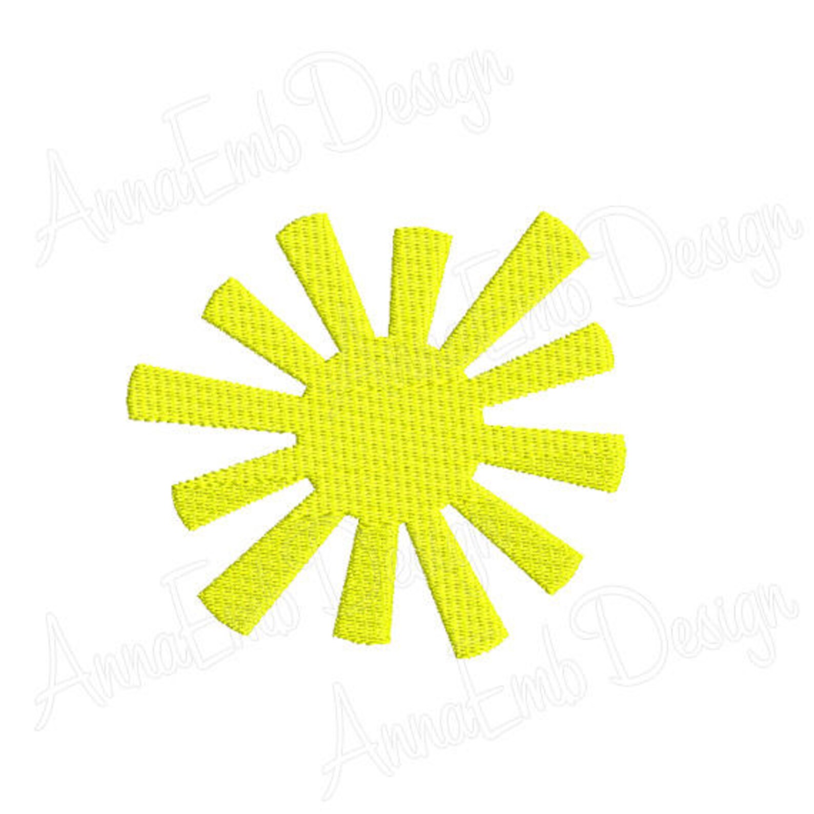 Sun Embroidery Design. Sunshine Design. Sun Mini Embroidery. | Etsy