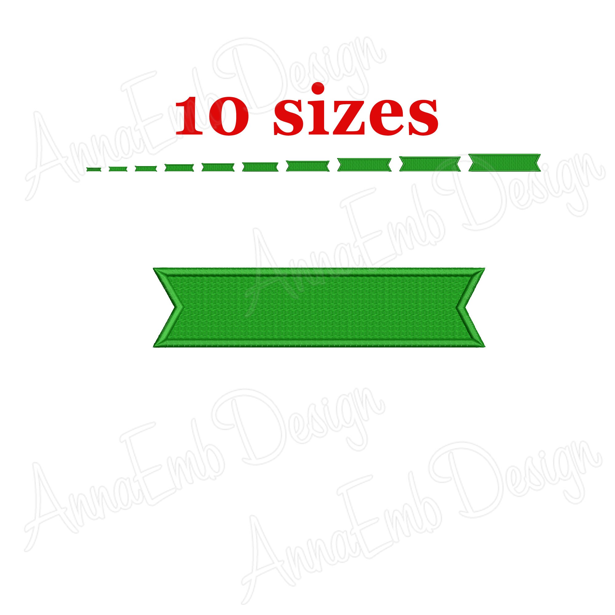 Craft Supplies & Tools Machine Embroidery design 8 sizes Arched Banner ...