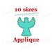 Angel Banner Embroidery Design. Angel Applique Embroidery Design ...