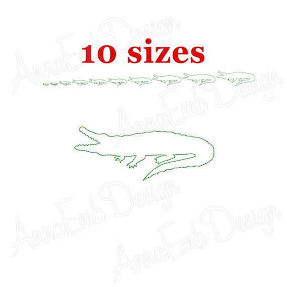 Alligator Embroidery Design. Alligator Mini Embroidery. - Etsy
