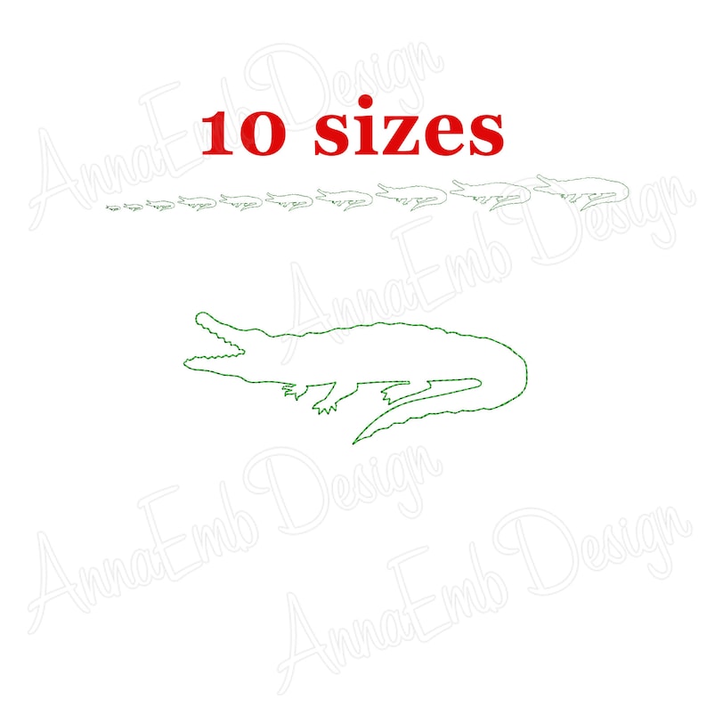 Alligator Embroidery Design. Alligator Mini Embroidery. - Etsy