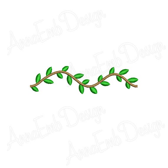 Border Embroidery Design. Machine Embroidery. Leaves - Etsy