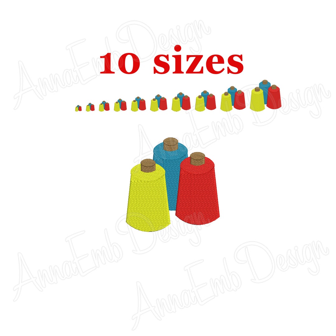 Thread Spool Embroidery Design. Thread Spool Silhouette. Thread Spool ...