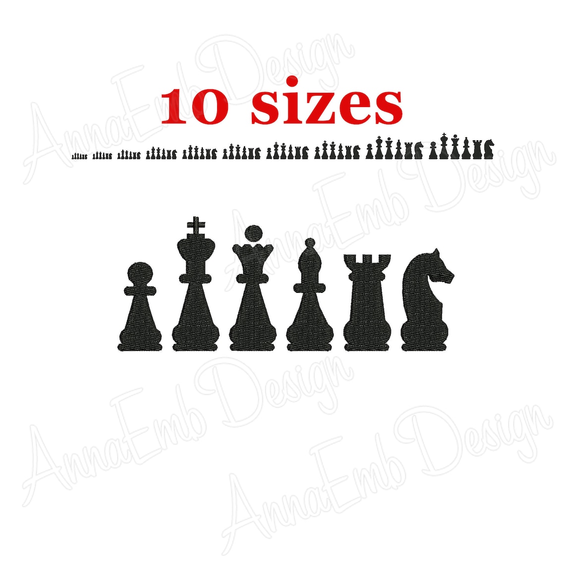 Chess Embroidery Design. Chess Silhouette. Chess Mini. Chess | Etsy