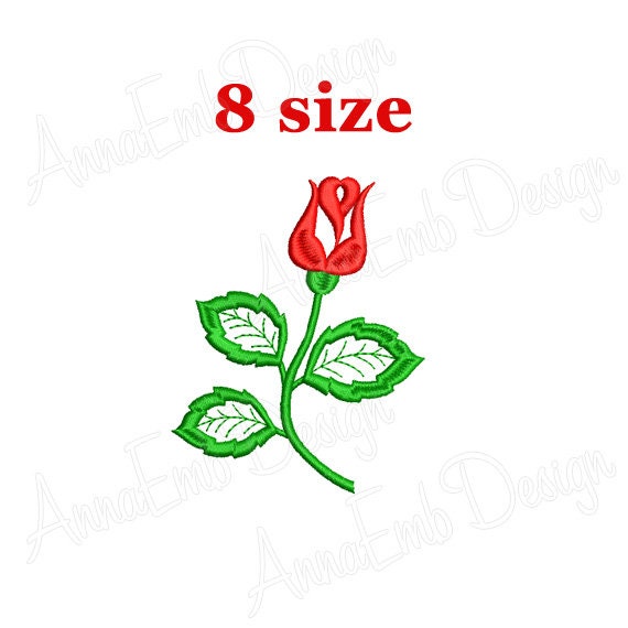 Rose embroidery design. Embroidery flowers. Flower embroidery | Etsy