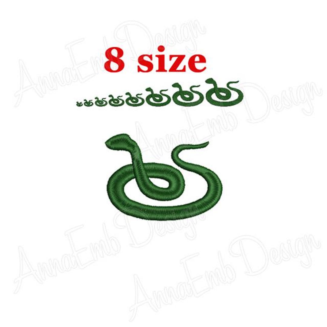 Snake Embroidery Design. Machine Embroidery Design. Snake Silhouette ...