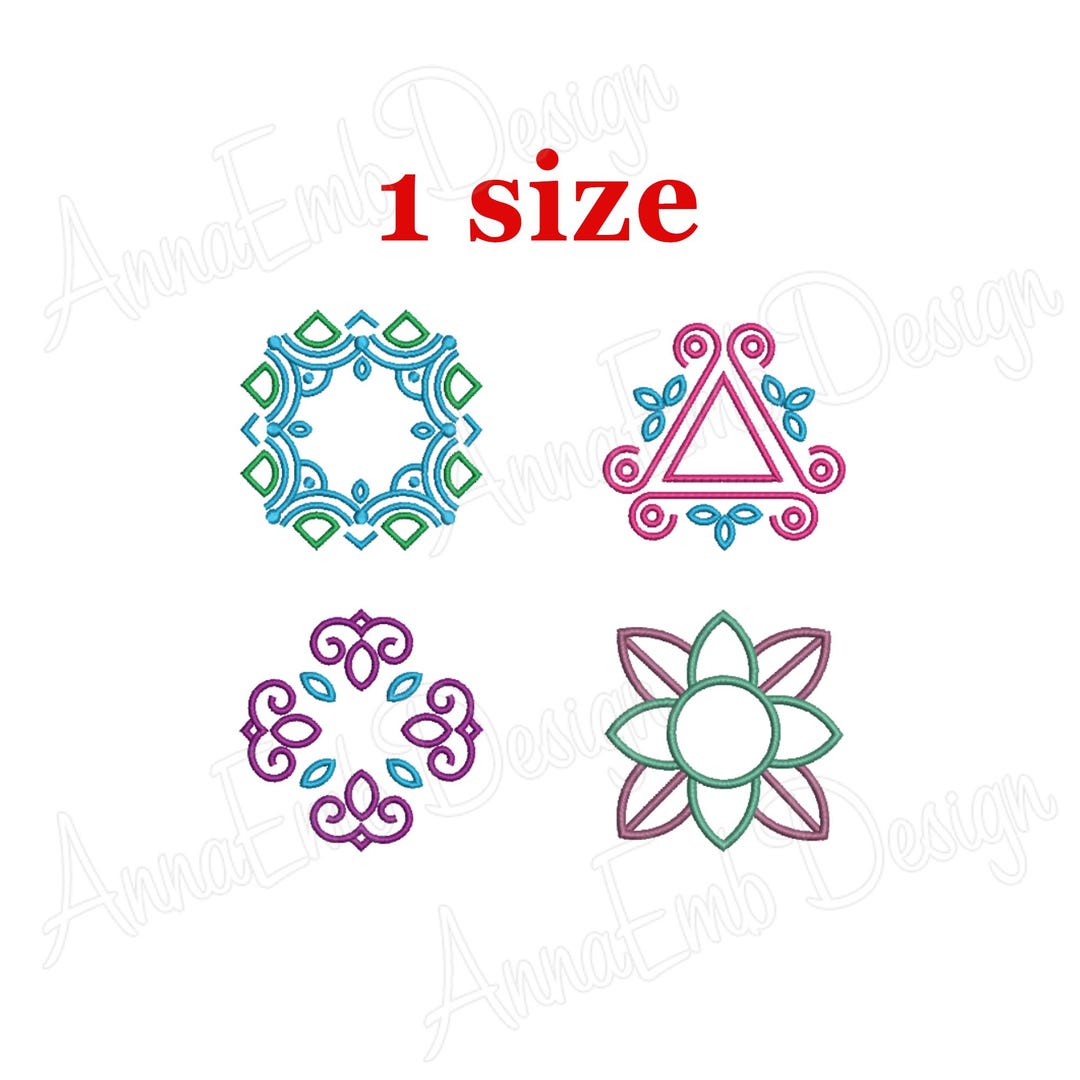 Symbol Embroidery Design. Flower Embroidery Design. Machine Embroidery ...