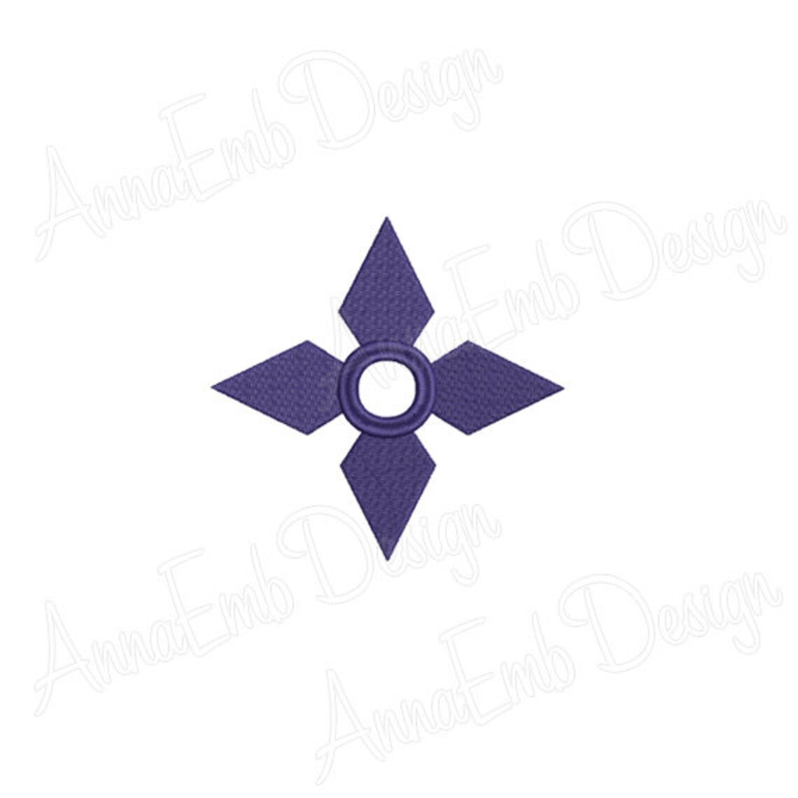 Ninja Star Embroidery Design. Ninja Embroidery Design. Ninja - Etsy