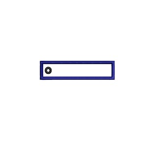 Rectangle Key Tag Embroidery Design. Rectangle Applique Embroidery ...
