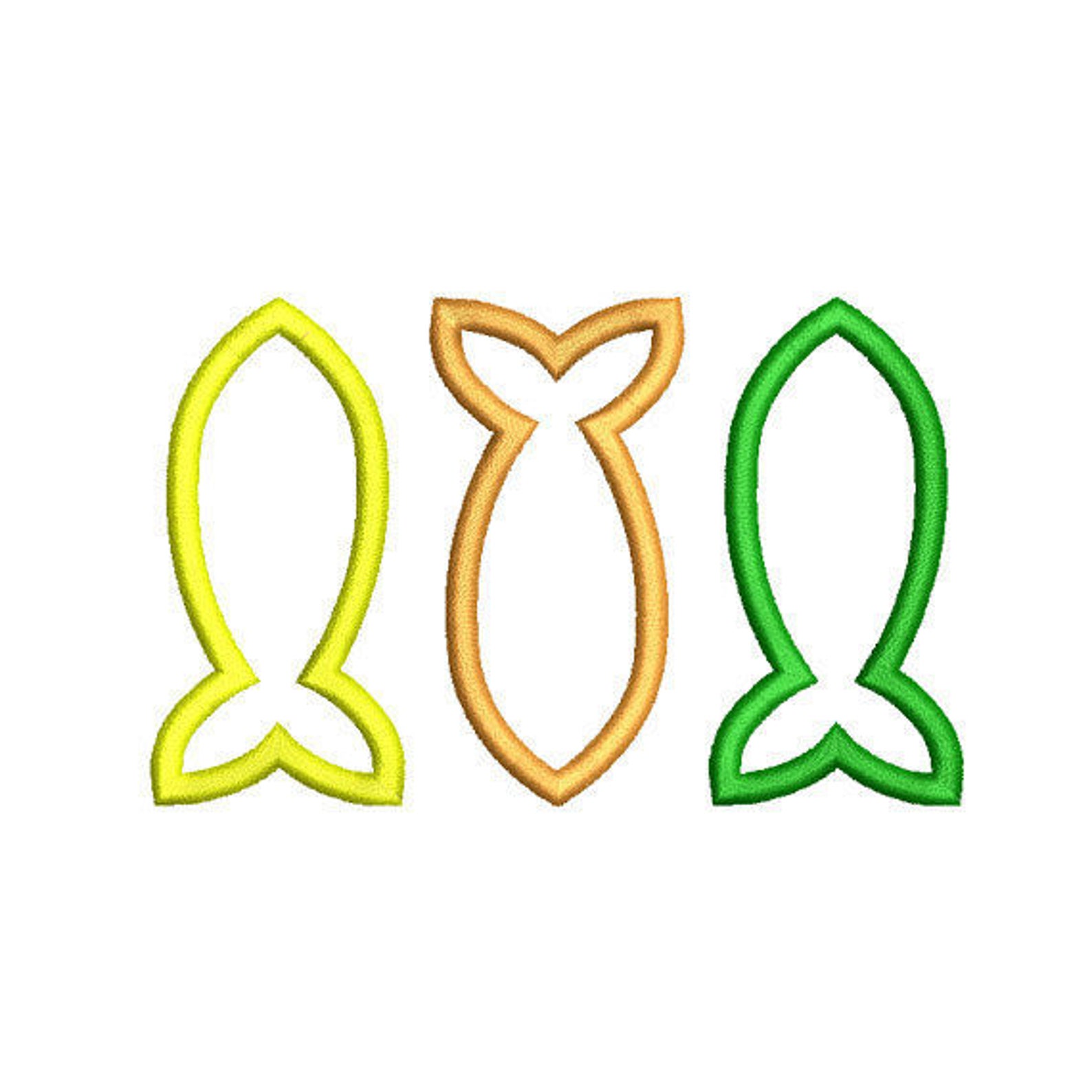 Fish Applique Embroidery Design. Fish Embroidery Design. Sea | Etsy