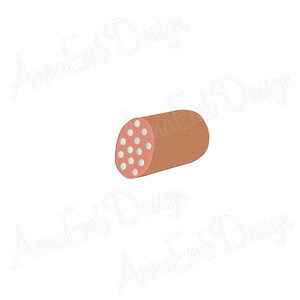 Salami Embroidery Design. Sausage Embroidery Design. Sausage Silhouette ...