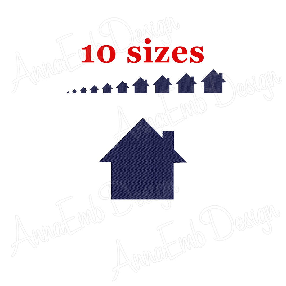 House Embroidery Design. House Design. Mini House. Machine Embroidery ...