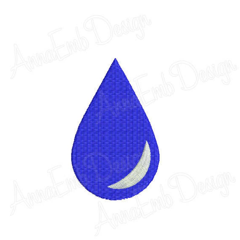 Drop Embroidery Design. Water Drop Design. Mini Rain Drop. - Etsy