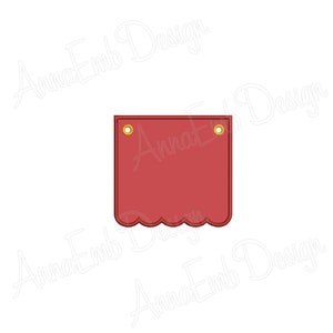 Scallop Banner Embroidery Design. Banner Applique Embroidery Design ...