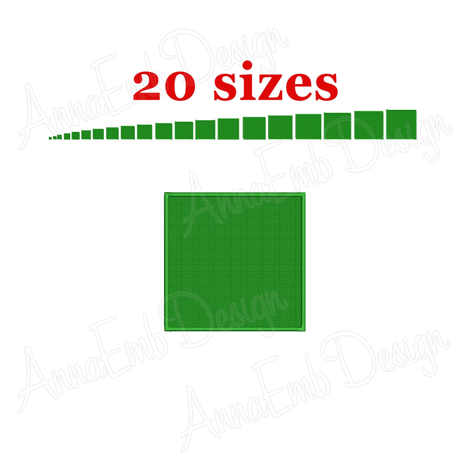 Square Embroidery Design. Square Mini Embroidery. Square - Etsy