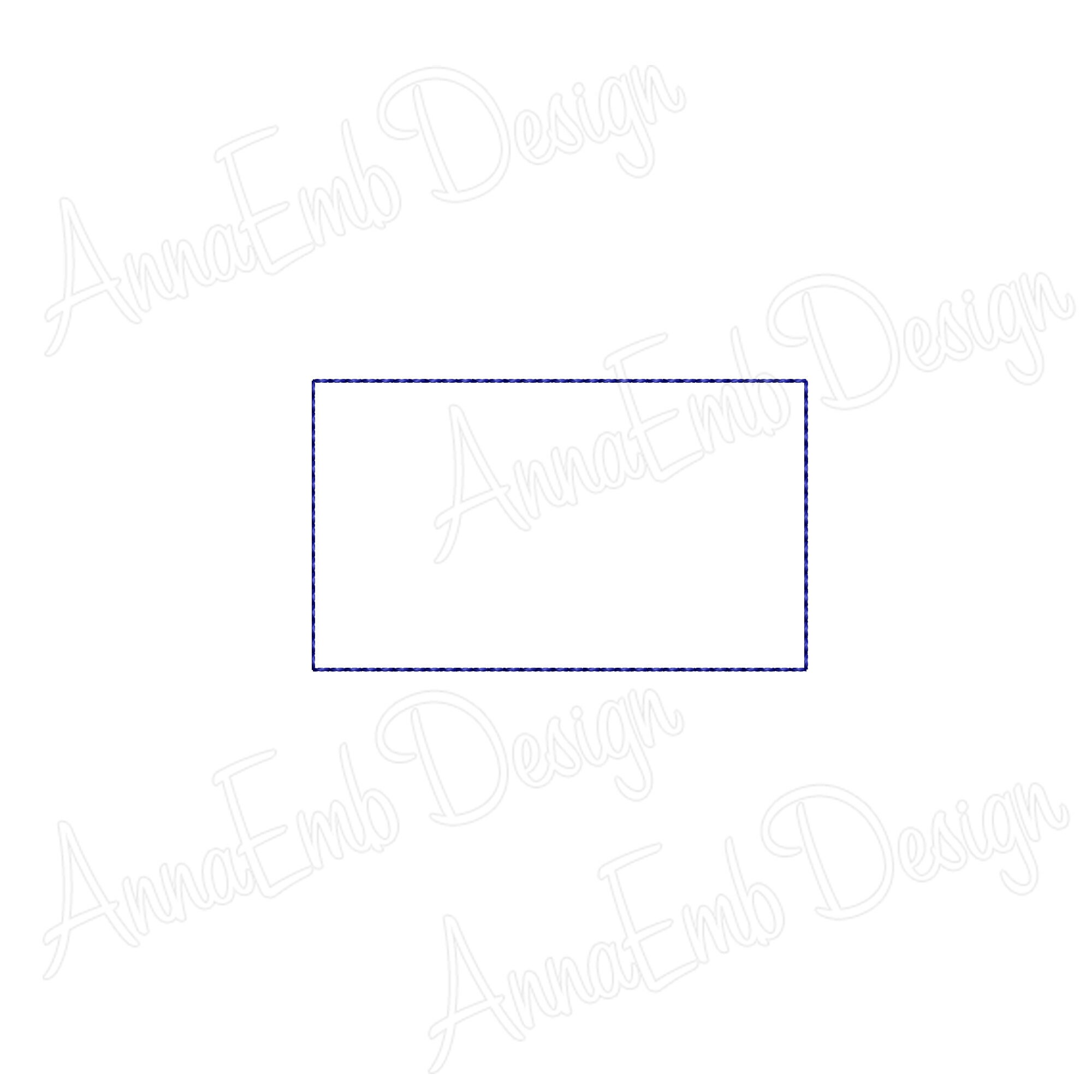 Rectangle Embroidery Design. Machine Embroidery Design. Mini Rectangle ...