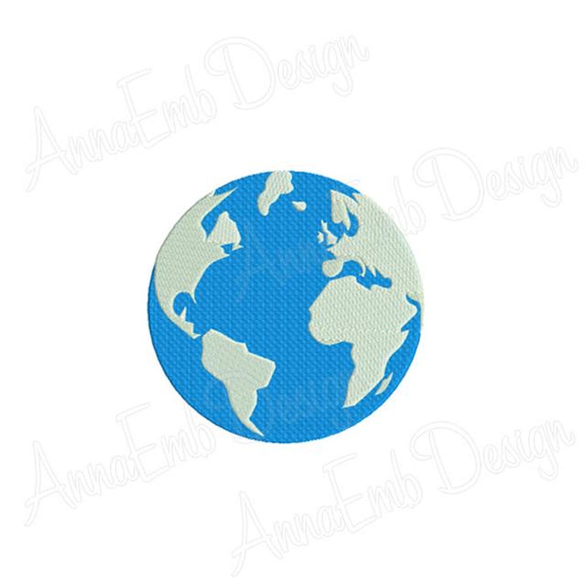 Earth Embroidery Design. Earth Silhouette. Earth Mini. Earth Design ...