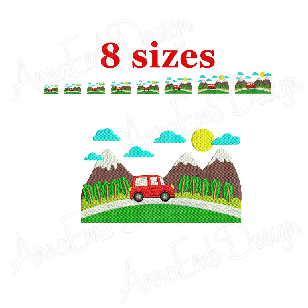 Car Embroidery Design. Car Silhouette Embroidery Car Design. Mini Car ...