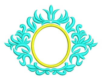 Dotted Frame Machine Embroidery Design 3 Sizes - Etsy