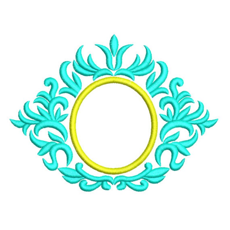 Monogram Font Frame. Machine Embroidery Design. Monogram - Etsy