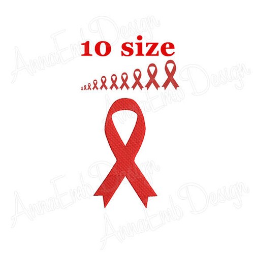 Breast Cancer Ribbon Machine Embroidery Design - Etsy