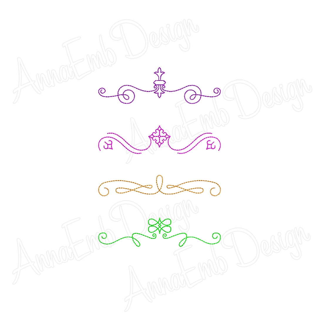 Border Embroidery Design. Machine Embroidery. Decor Borders. Line ...