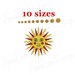 Sun Embroidery Design. Sunshine Design. Sun Mini Embroidery. Sun ...
